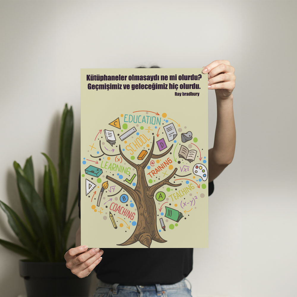 Eğitici Kütüphane Posteri - PO331